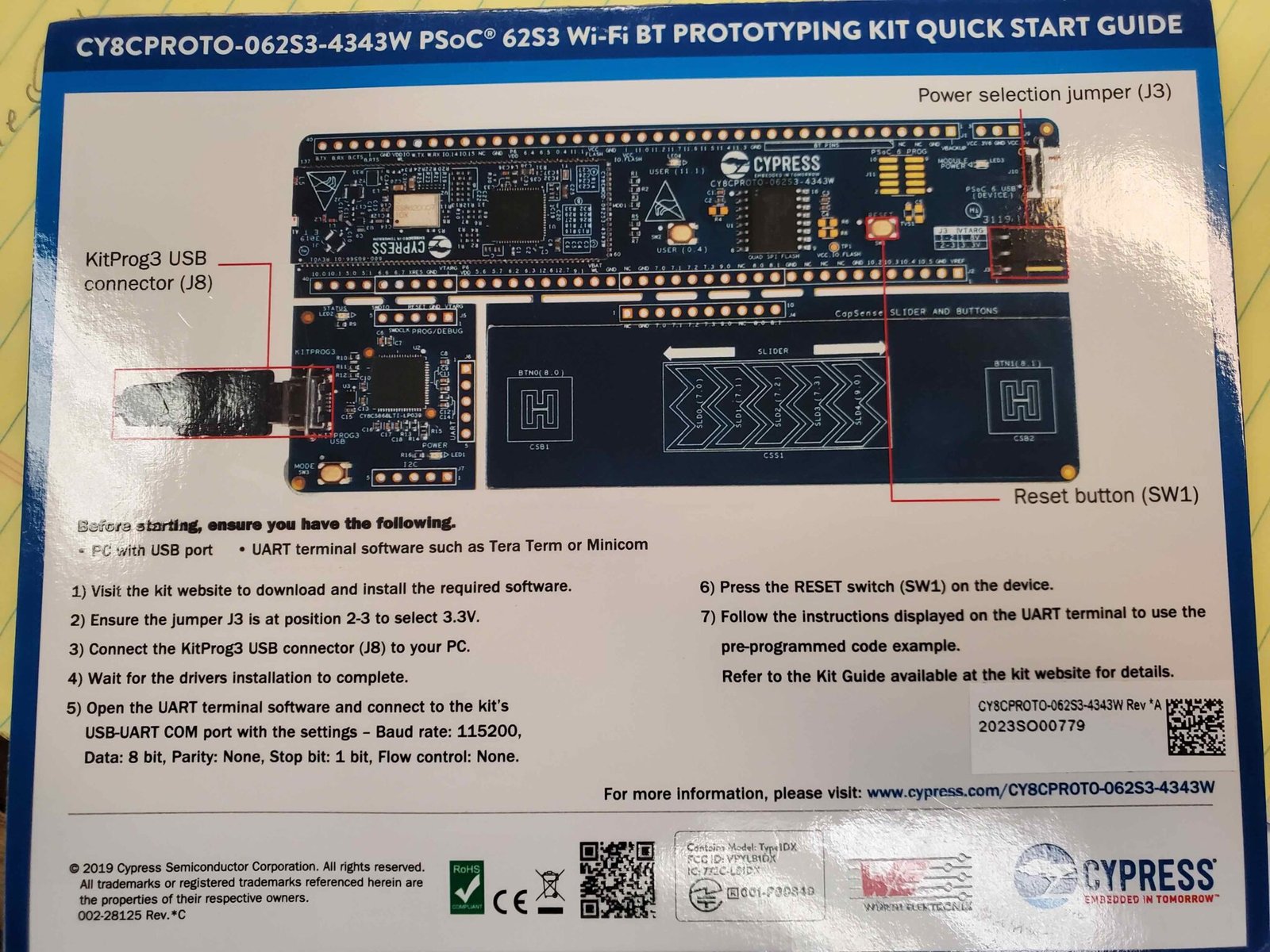 Intermission: CY8CPROTO-062S3-4343W – SoC Maker